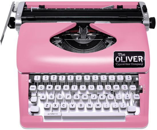 the Oliver Typewriter - Retro Typing Machine | Timeless Appeal | Pink ...