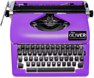 The Oliver Typewriter Company Legacy Manual Typewriter, Purple